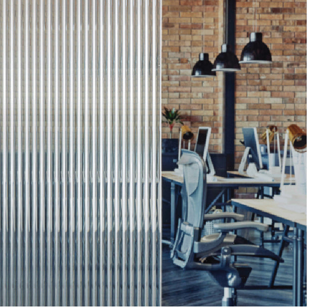 Reeded decorative window film – Contra Vision North America
